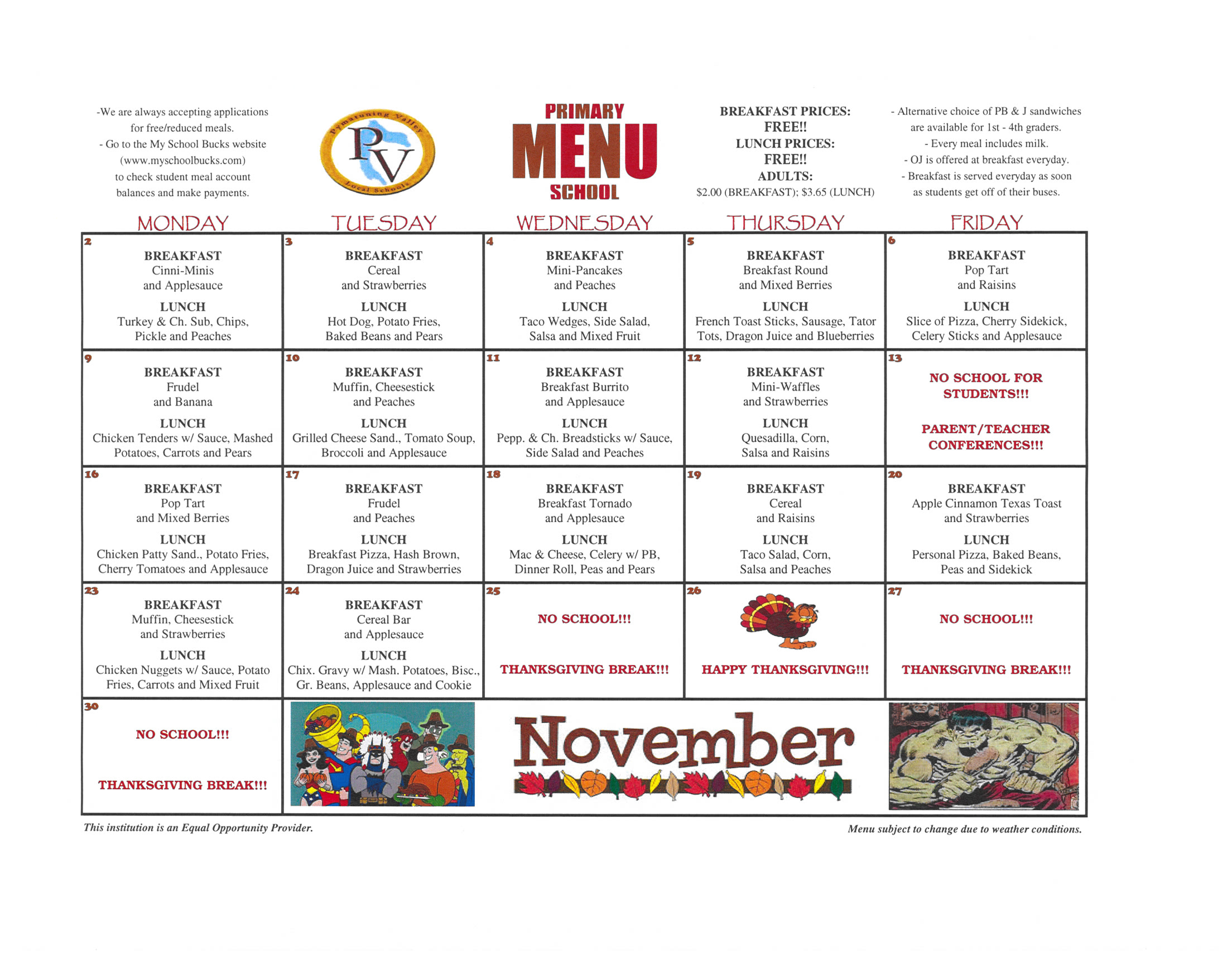 Pymatuning Valley Local School DistrictFood Service